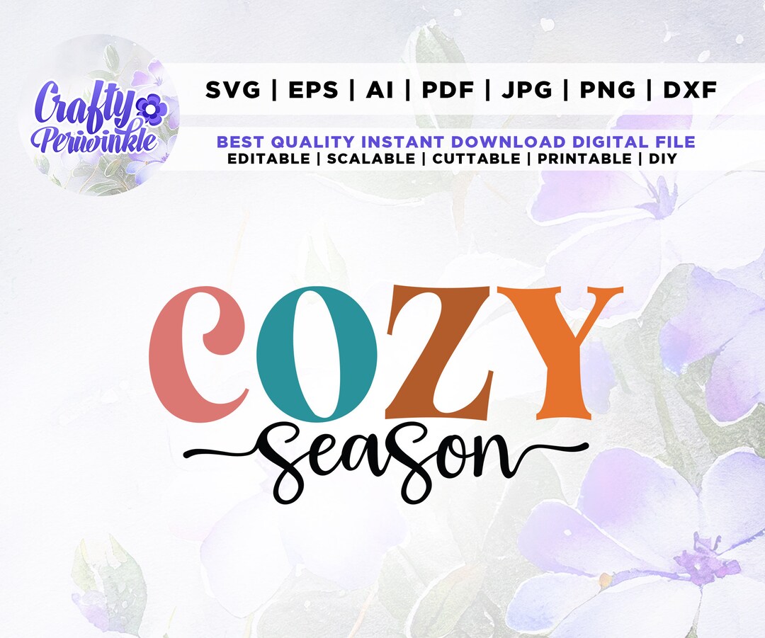 Cozy Season SVG, Fall Design, Fall Svg, Halloween Png, Autumn, Cricut ...