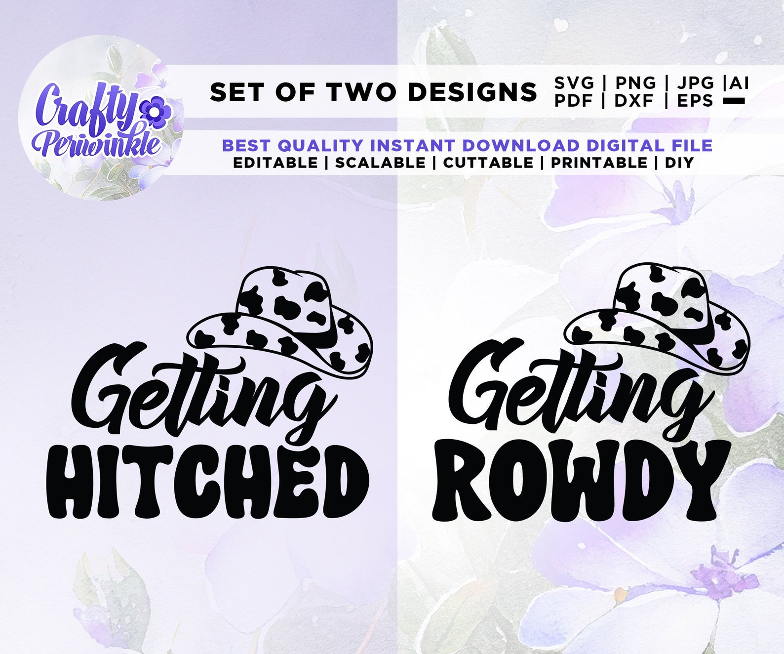 Getting Rowdy Svg, Getting Hitched Cowboy Hat SVG, Cricut, Png, Svg ...