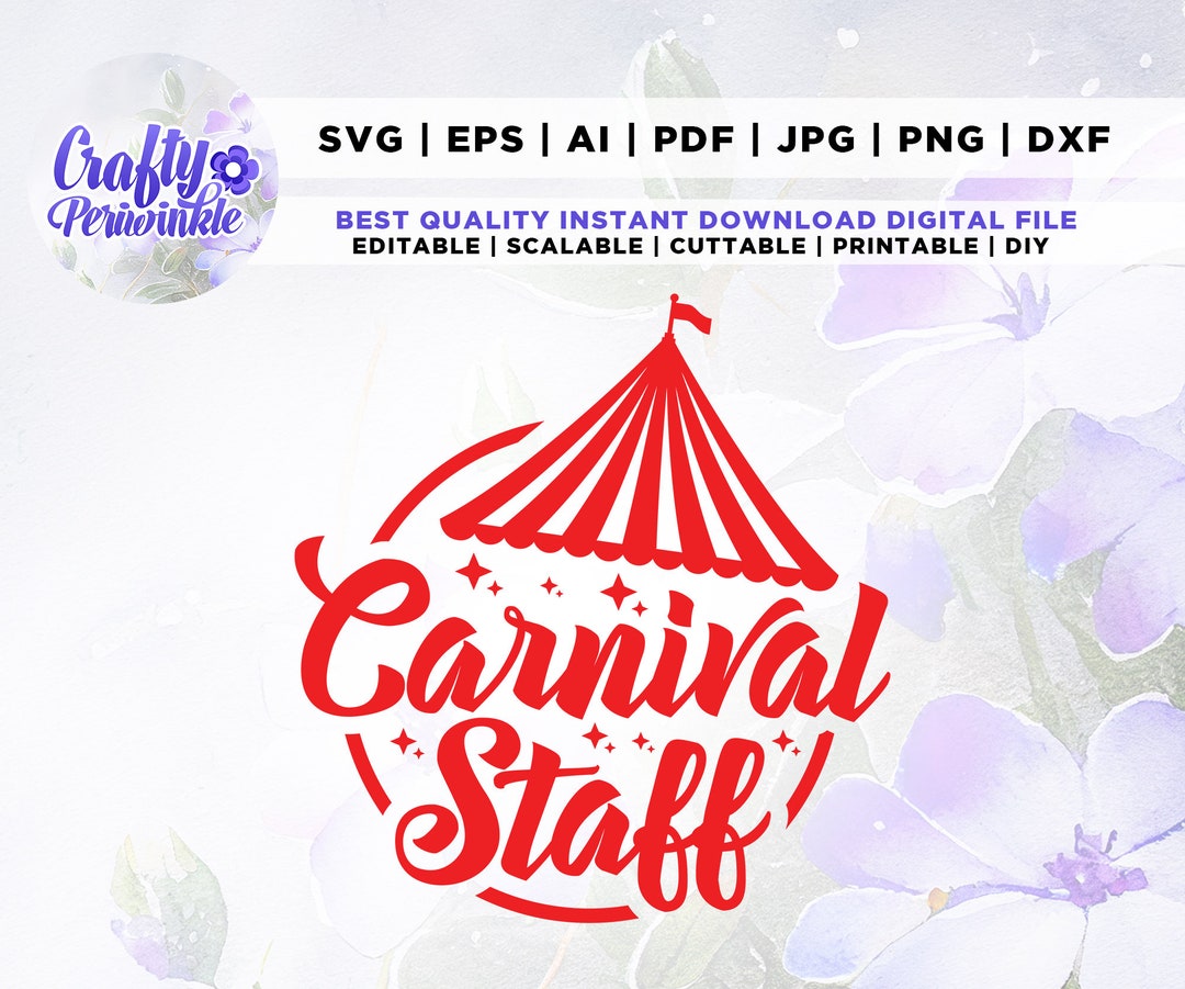 Carnival Staff SVG, Circus Birthday Shirt, Circus Theme Birthday ...