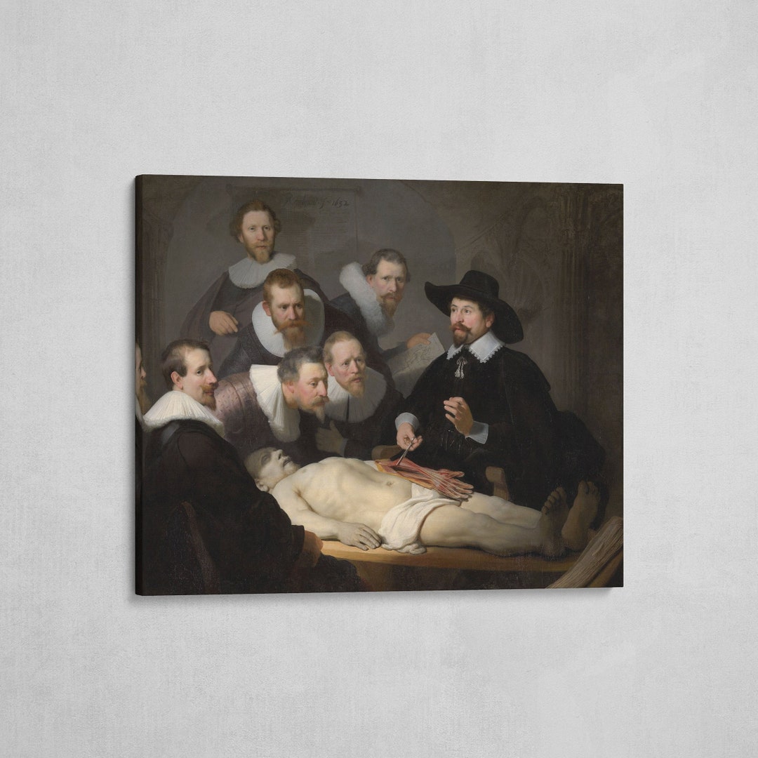 Rembrandt Anatomy Lesson by Dr. Nicolaes Tulp Art Print - Etsy