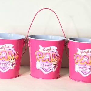 Puppy Paw Party Favor, Fillable Pails - Etsy