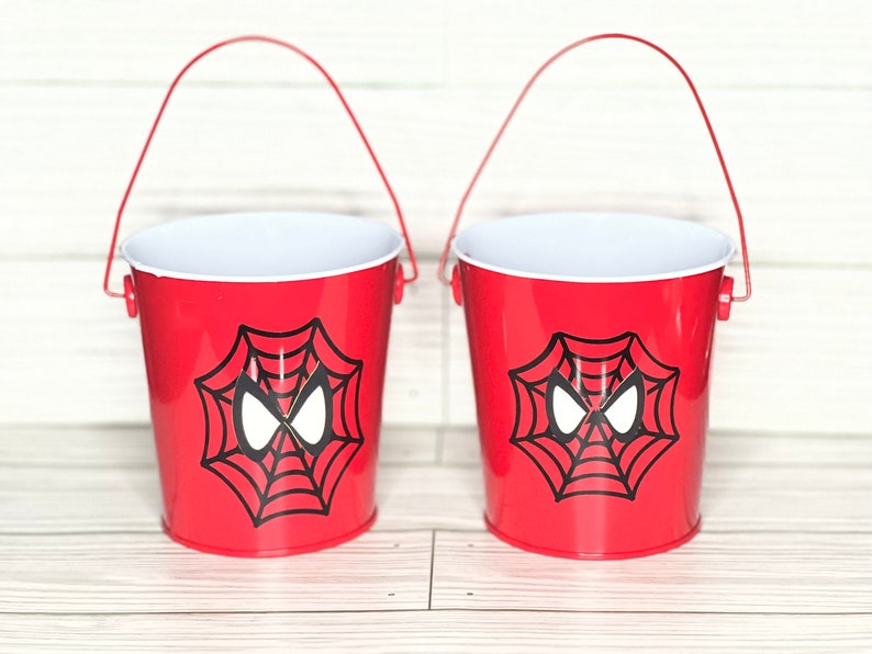 Superhero Spider Party Favor Pails - Etsy