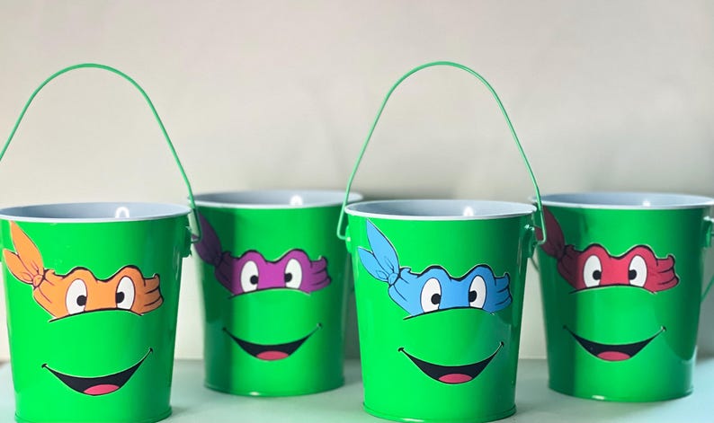 Turtle Party Pails - Etsy