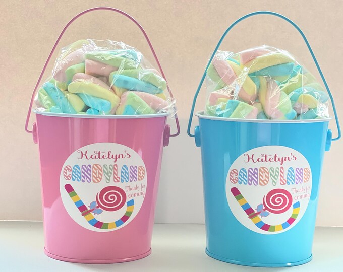 Custom Candyland Party Favor Gift Bags Personalized - Etsy