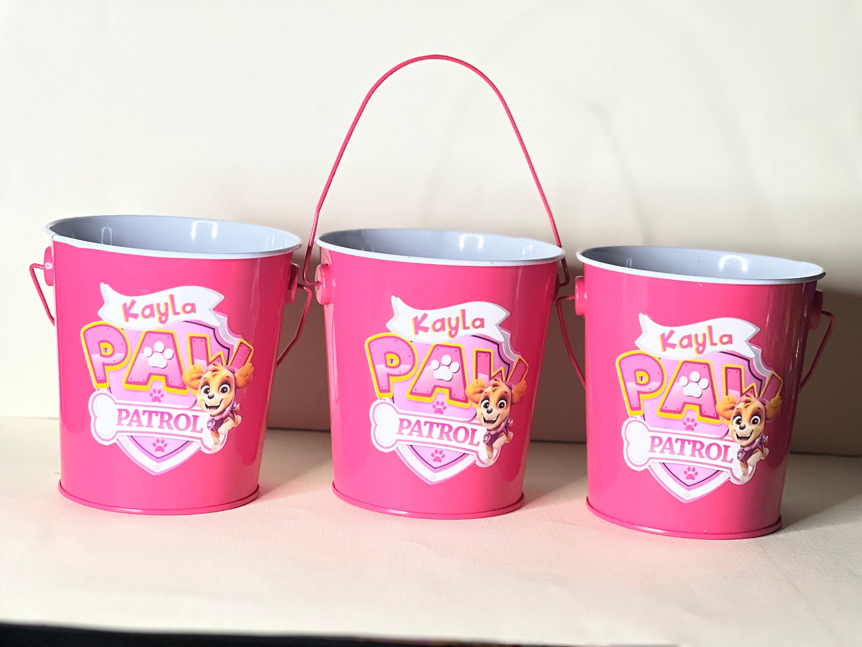 Puppy Paw Party Favor, Fillable Pails - Etsy