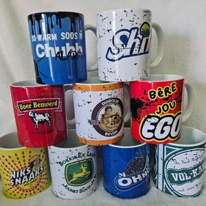 Afrikaans Vol Kak Mug Wrap Digital File Only (one File to Fill Your Own ...