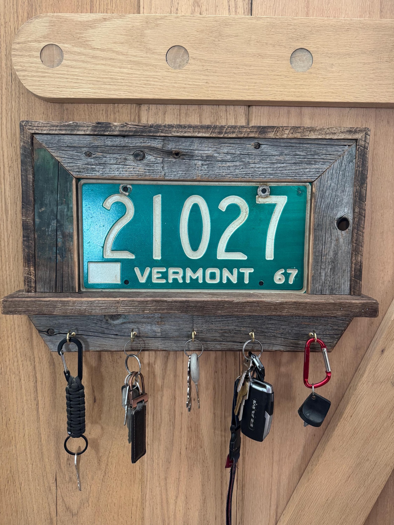 Framed License Plate Custom Wall Key Hook. - Etsy