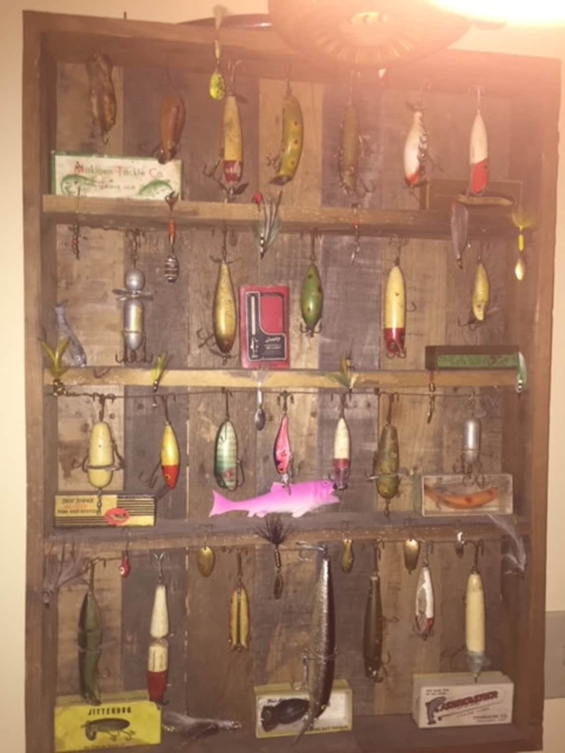 Vintage Fishing Lure Display - Etsy