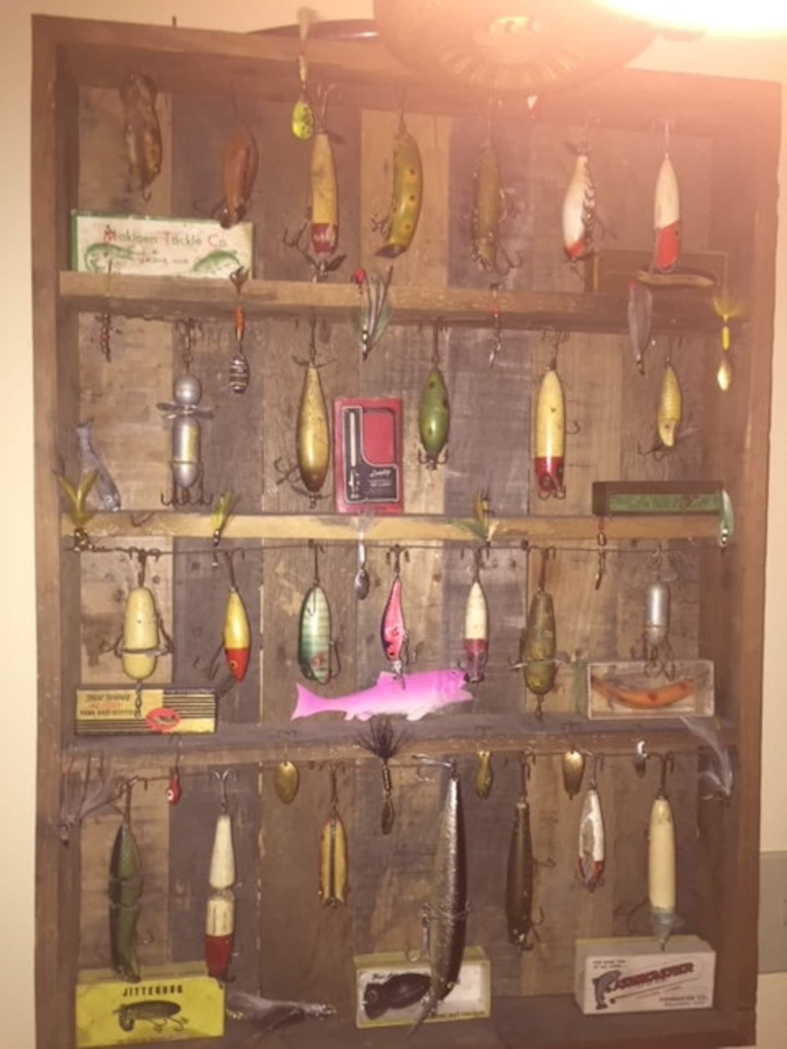 Vintage Fishing Lure Display - Etsy
