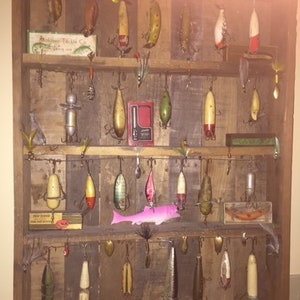 Vintage Fishing Lure Display - Etsy