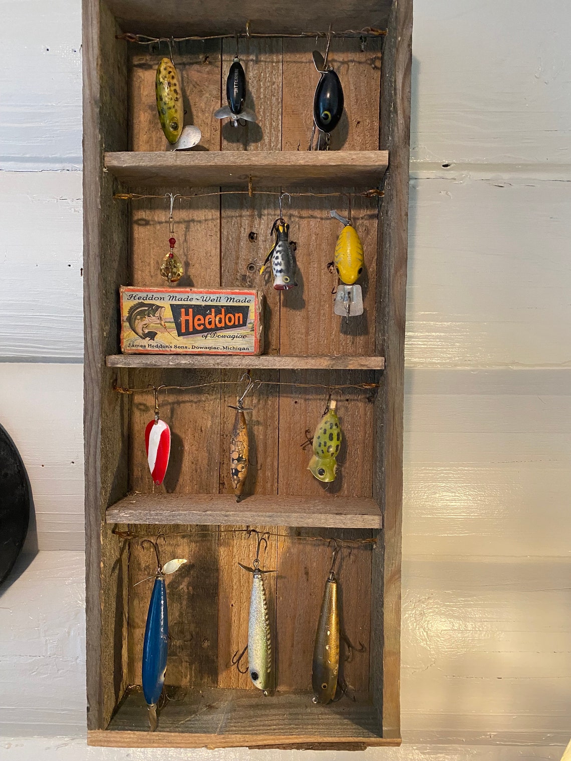 Vintage Fishing Lure Display - Etsy