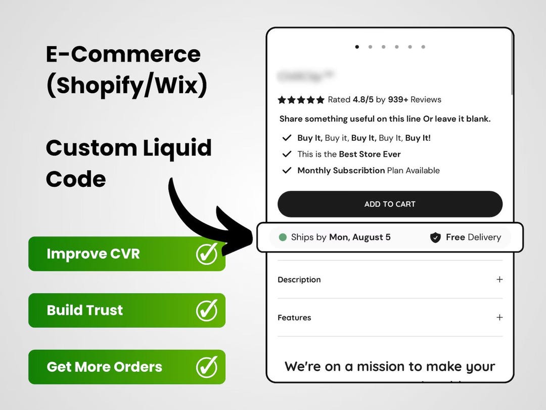 Custom Liquid Code - Shipping Bar for Shopify/wix/etc. | Improve CVR ...