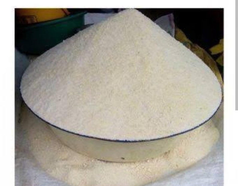 Garri Ijebu, Dry Crispy Cassava Flake for Swallow, Nigerian Food, White ...