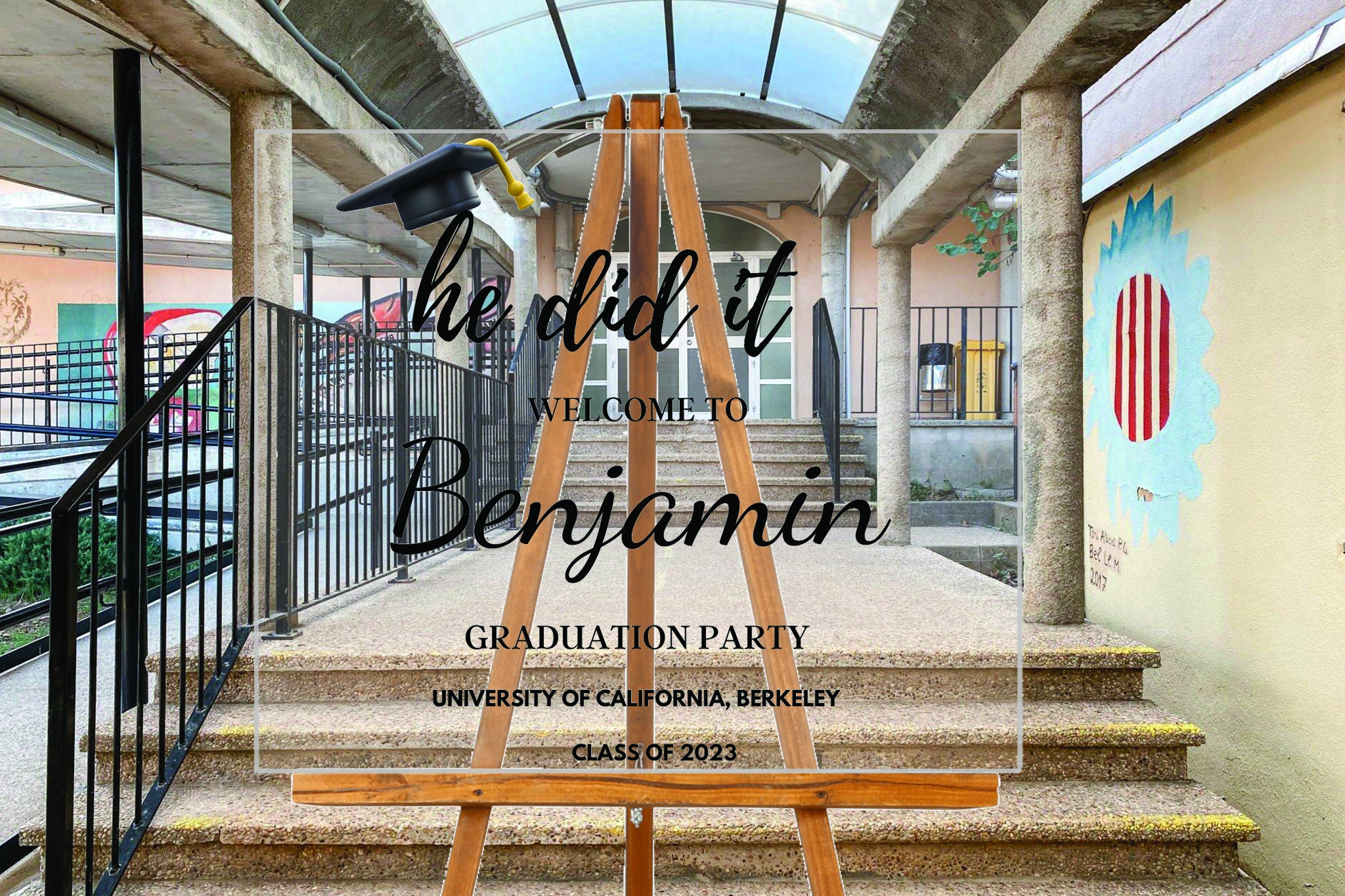 Graduation Party Welcome Sign Elegant Graduation Welcome - Etsy