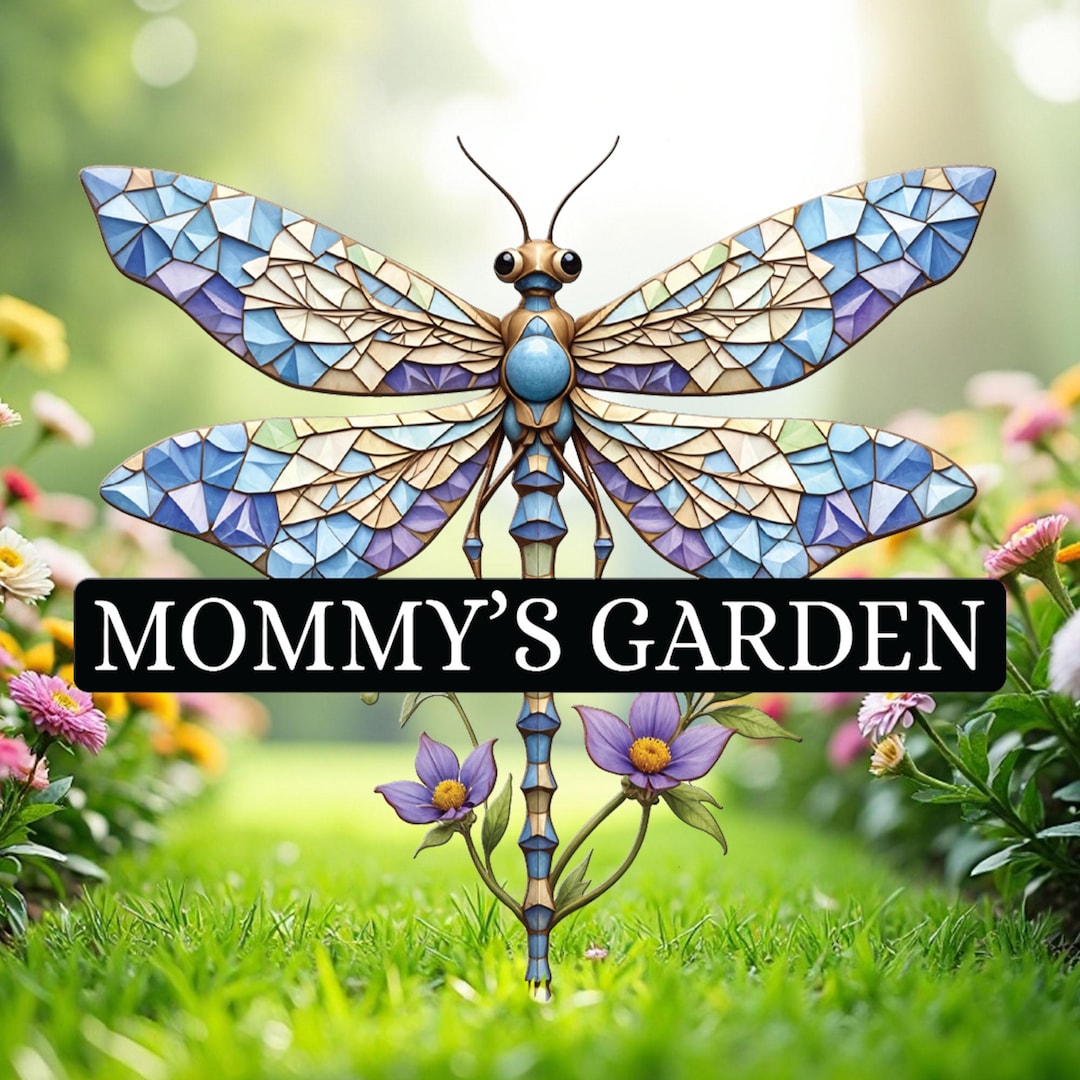 Personalized Mommy's Garden Stakes - Outdoor Lawn Metal Name Sign ...