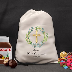 First Communion Bags Personalized Communion Favors Bags Christening ...