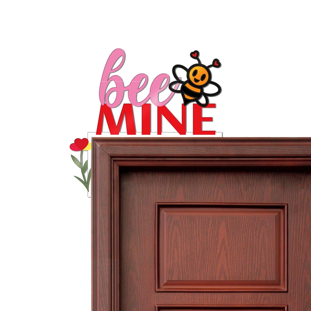 Bee Mine Honey Bee Door Corner, Bee Door Decoration, Bee and Flower ...