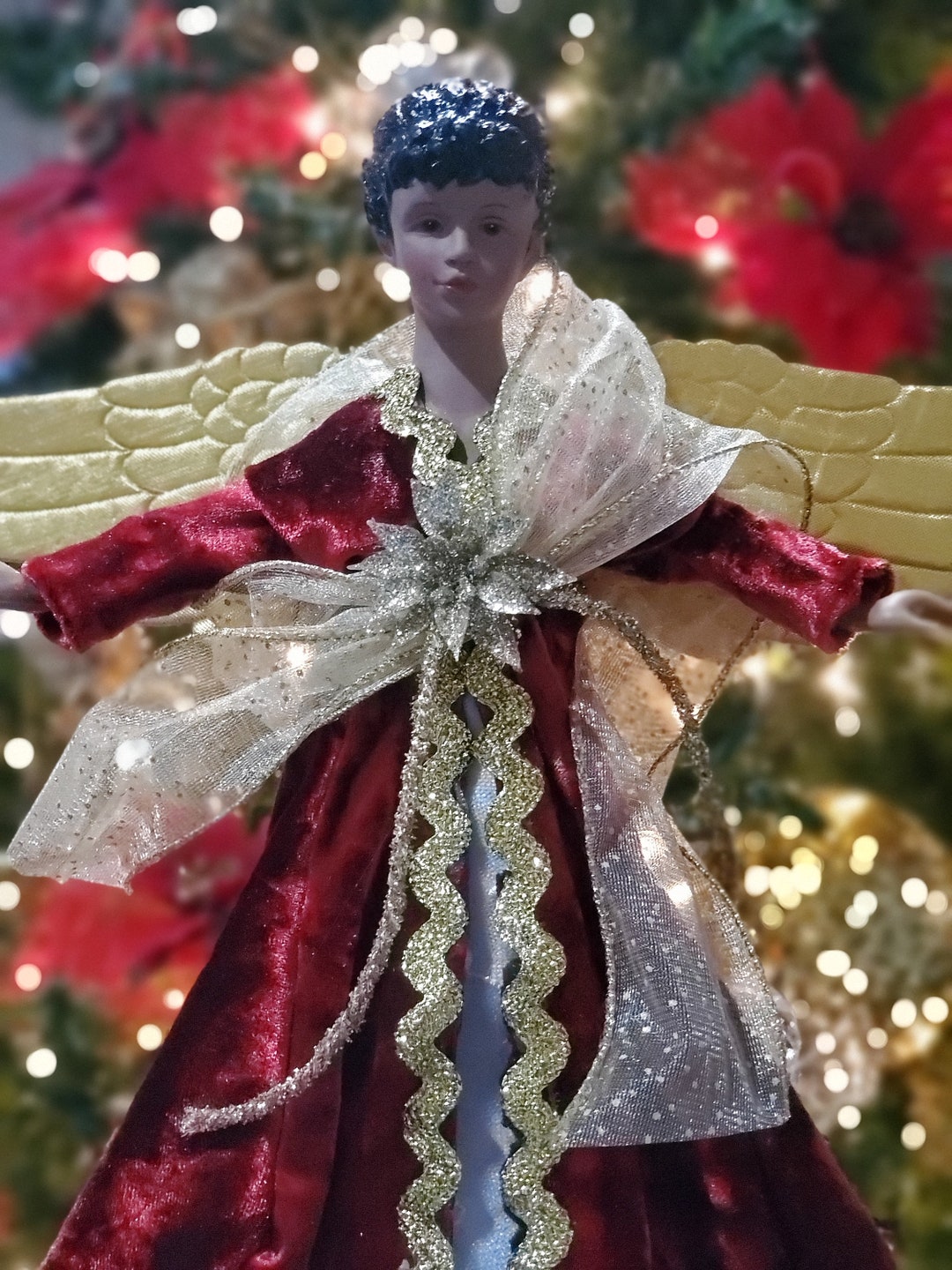 Angel Christmas Tree Topper - Etsy