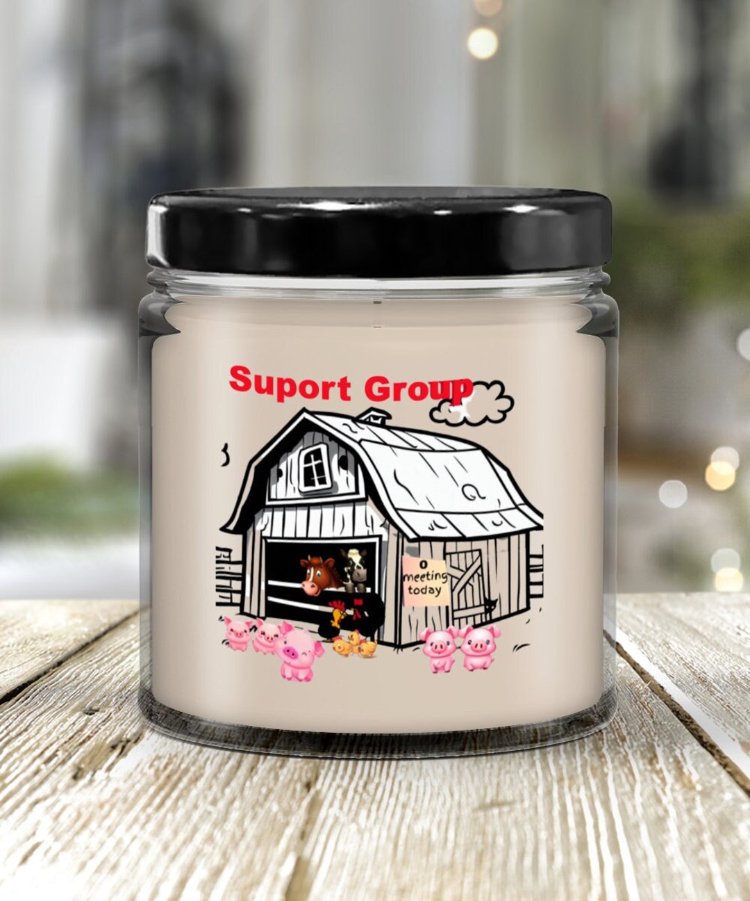 Farmer's Vanilla Scented, Pig Cow Horse Cat Chickens, Funny Soy Candle ...