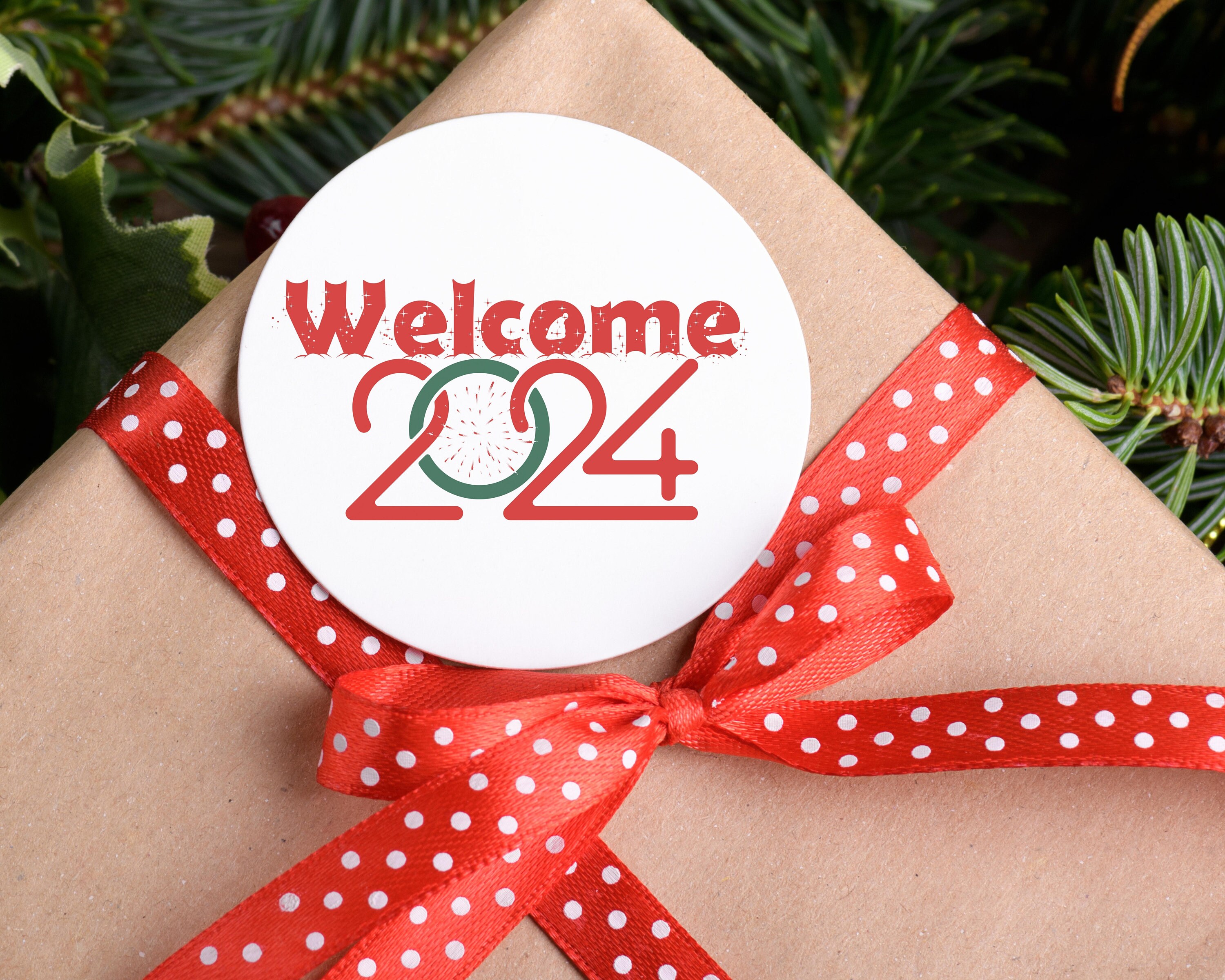 Welcome 2024 Svg Files Christmas SVG Cut File for Circut Hello 2024 ...