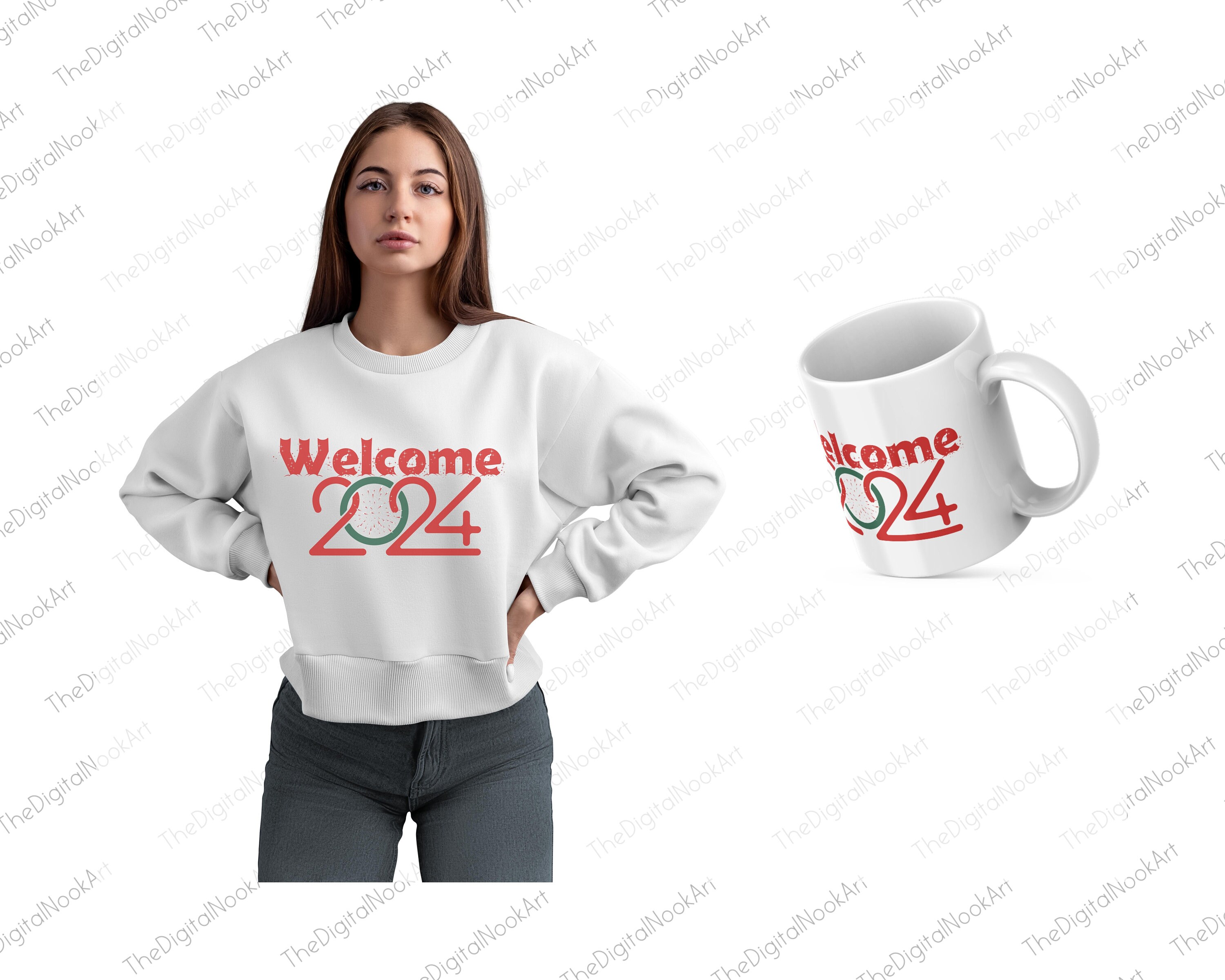 Welcome 2024 Svg Files Christmas SVG Cut File for Circut Hello 2024 ...