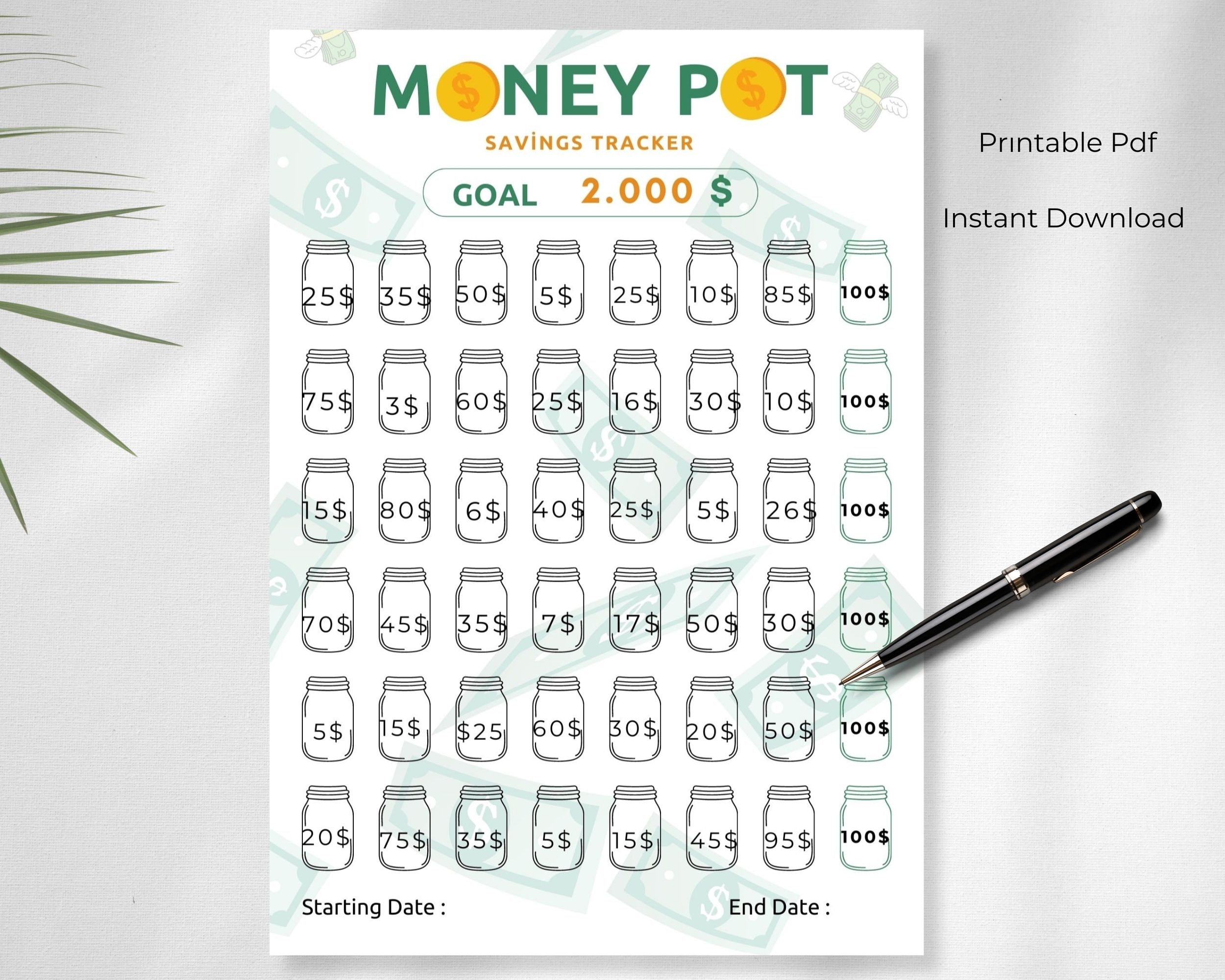 Download Printable Money Tracker Template Pdf Budget Tracker - Etsy