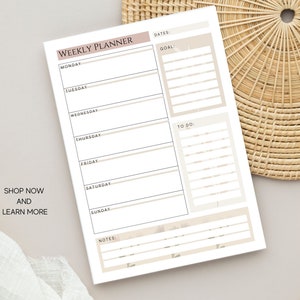 Printable Weekly Schedule Template Planner Aesthetic Ideas Planner ...