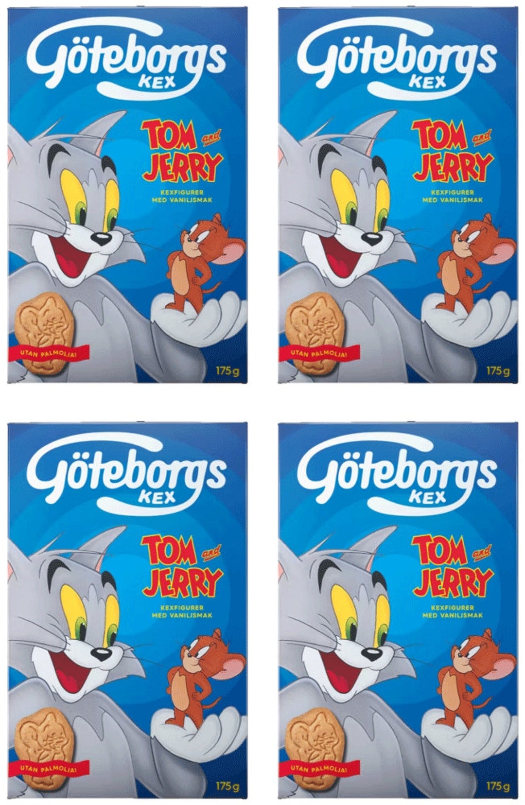 4 Pcs. Göteborgs Kex Tom and Jerry Shaped Crackers 175 - Etsy