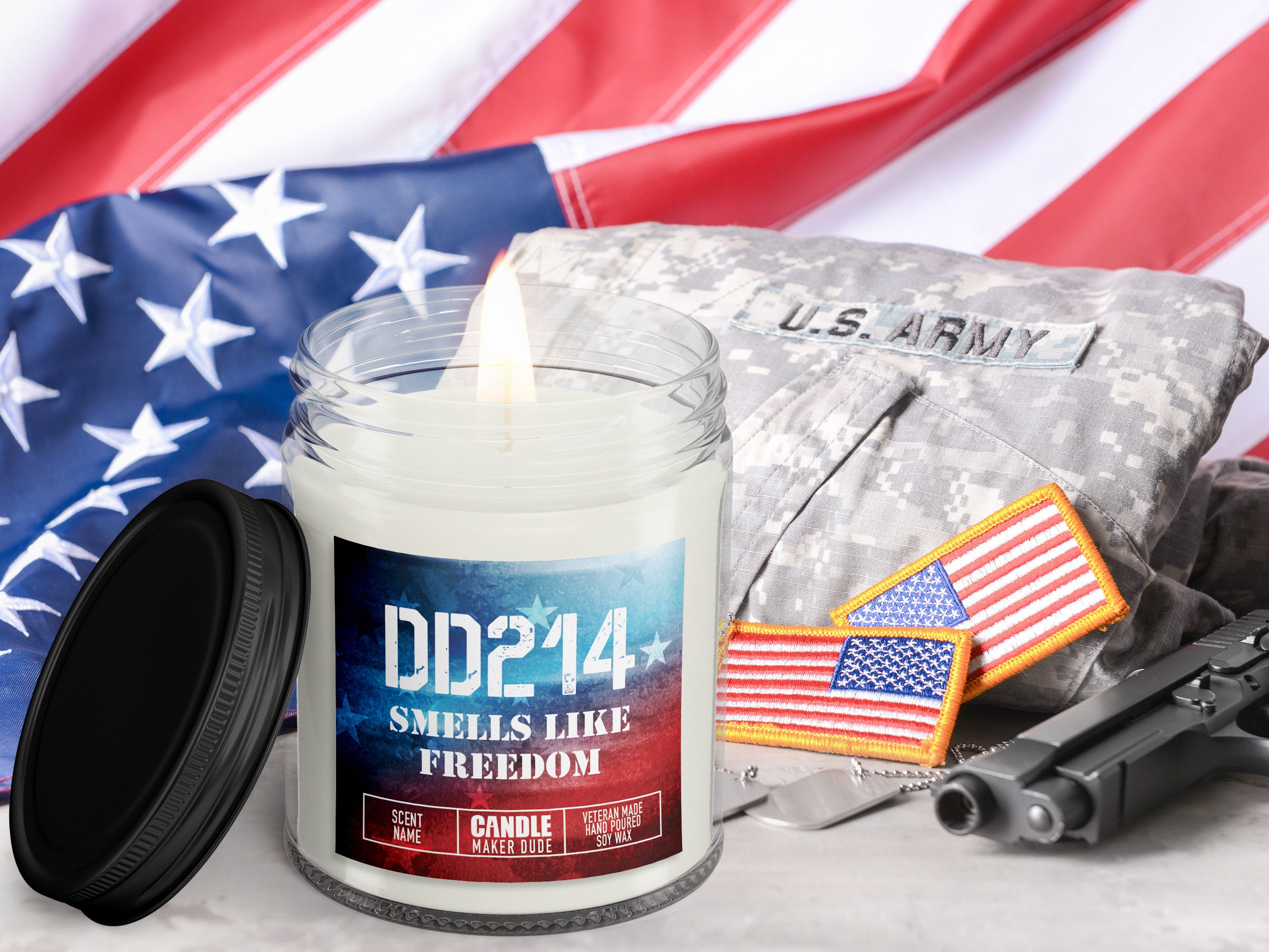 DD214 Military Retirement Candle Gift for Him Veteran - Etsy
