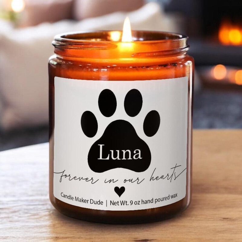 Pet Memorial Candle - Etsy