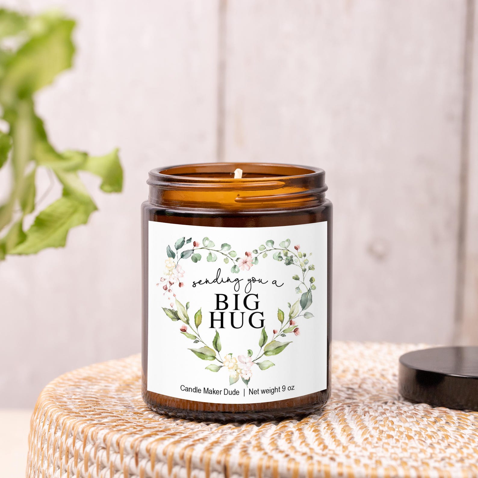 Sending Big Hugs Candle, Personalized Gifts for Friend, Mom, Co-worker ...