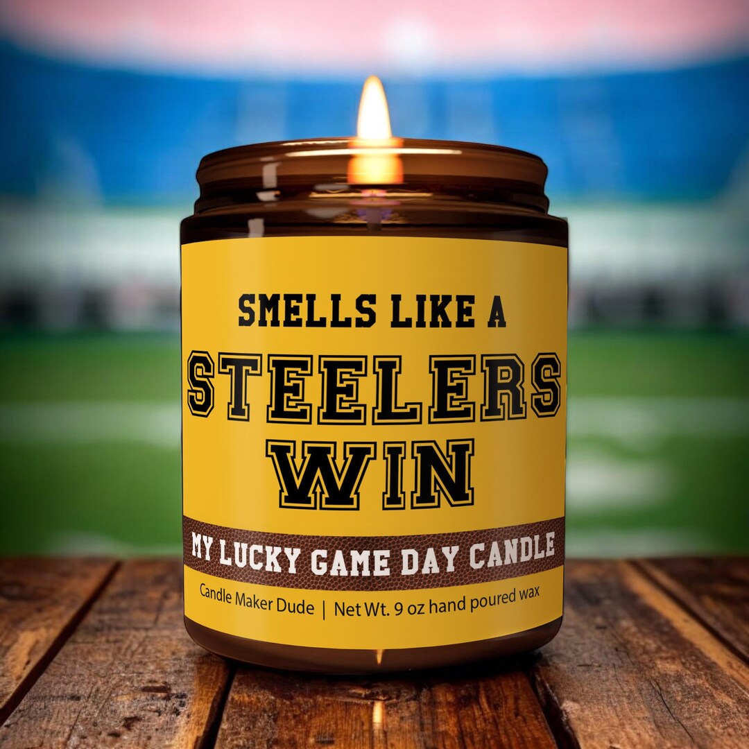 Smells Like a Steelers Win Candle, Pittsburgh Steelers Candle, Game Day ...