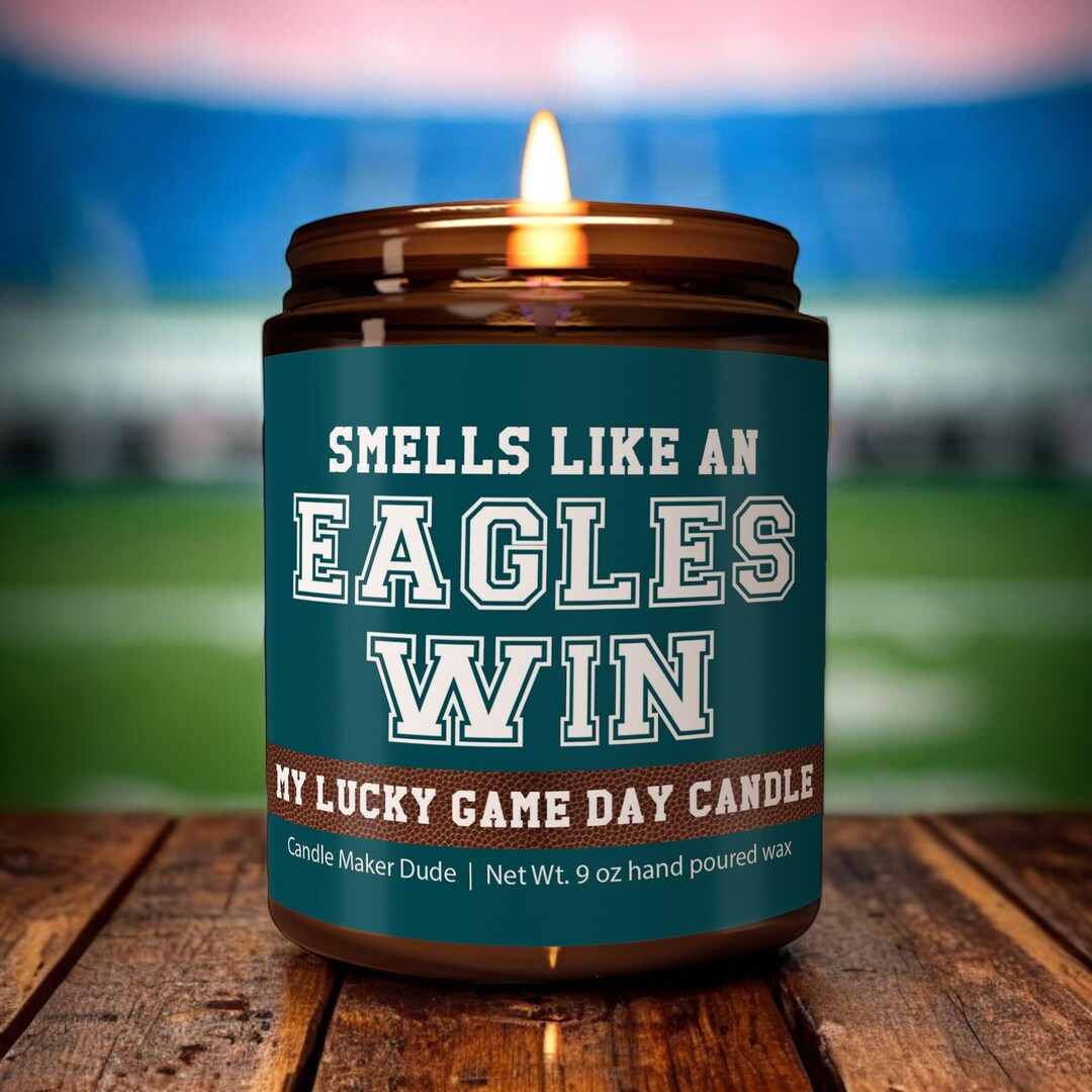 Smells Like an Eagles Win Candle, Philadelphia Eagles Candle, Game Day ...