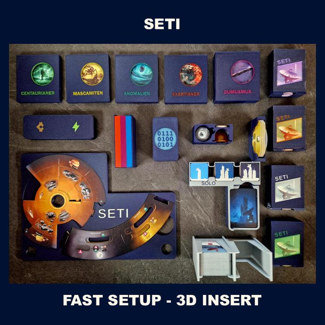 SETI - Board Game Insert (insert, Inlay, Organizer) - Etsy