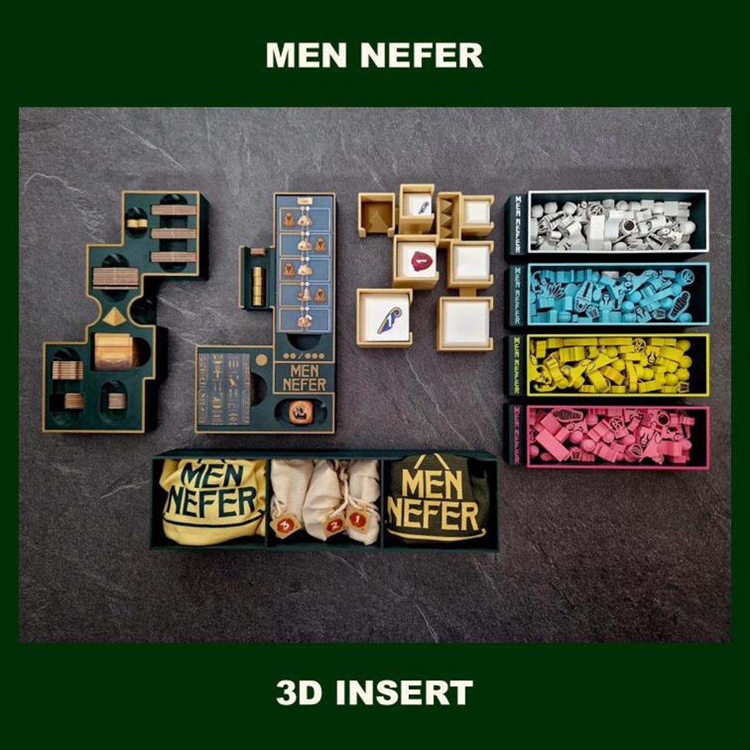 MEN NEFER Board Game Insert insert, Inlay, Organizer - Etsy