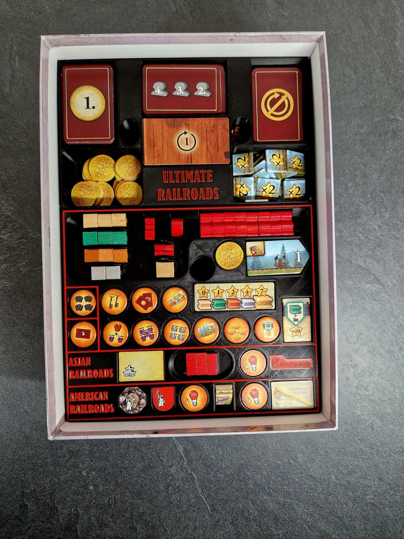ULTIMATE RAILROADS Board Game Insert insert, Inlay, Organizer - Etsy