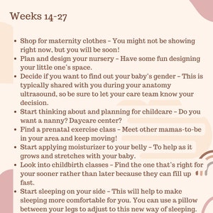 Pregnancy to Do List - Etsy