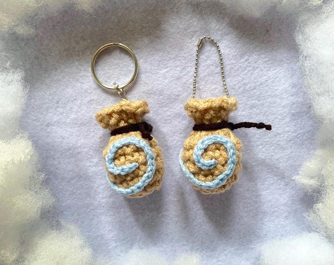 Crochet Wind Bag Keychain - EPIC the Musical Inspired Bag Charm - Etsy