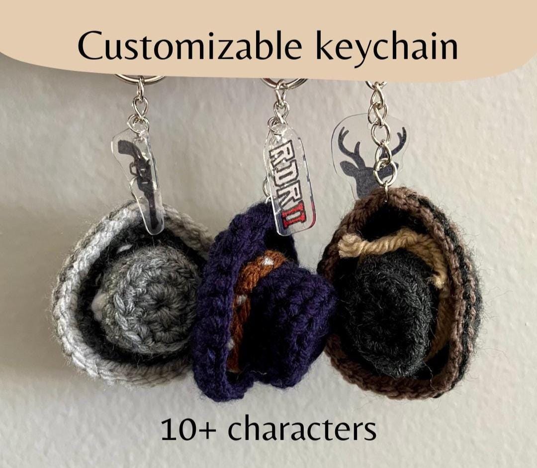 RDR2 Hat Keychain, Red Dead Redemption 2 Customizable Keychain - Etsy
