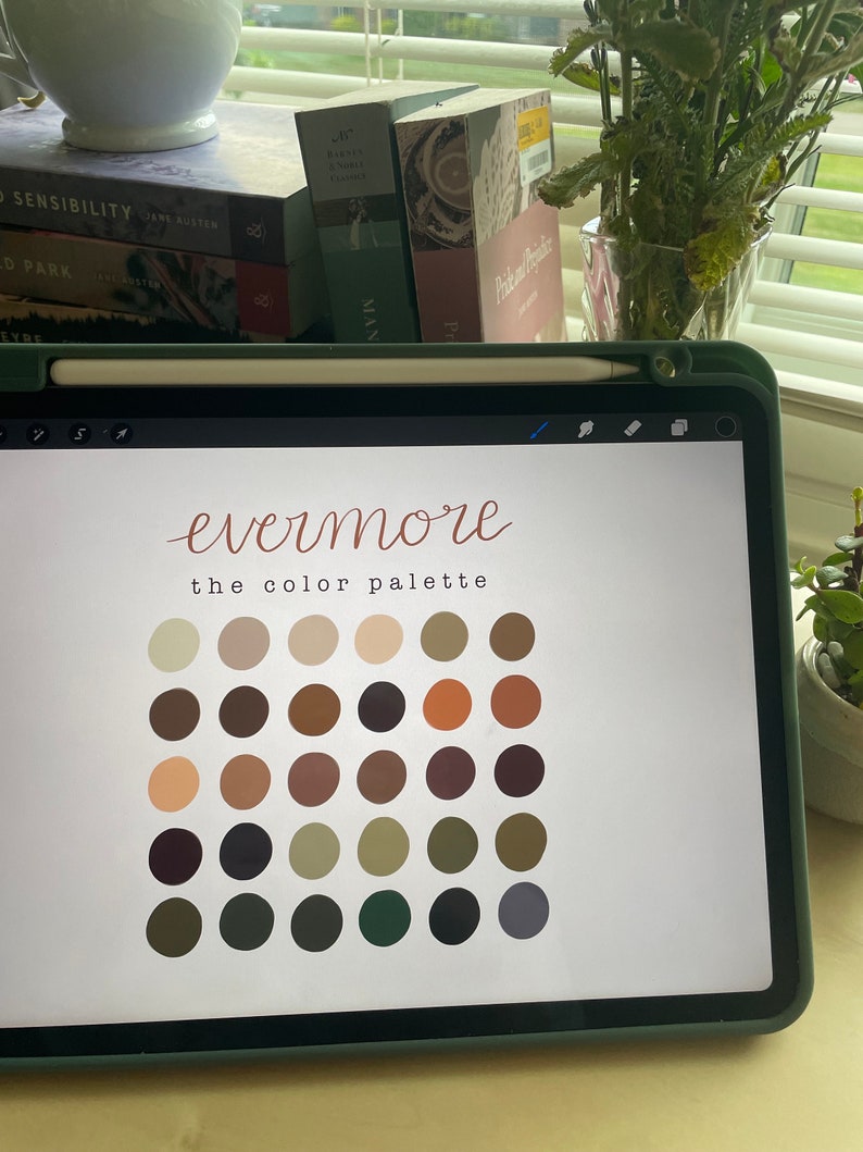 Evermore Color Palette - Etsy