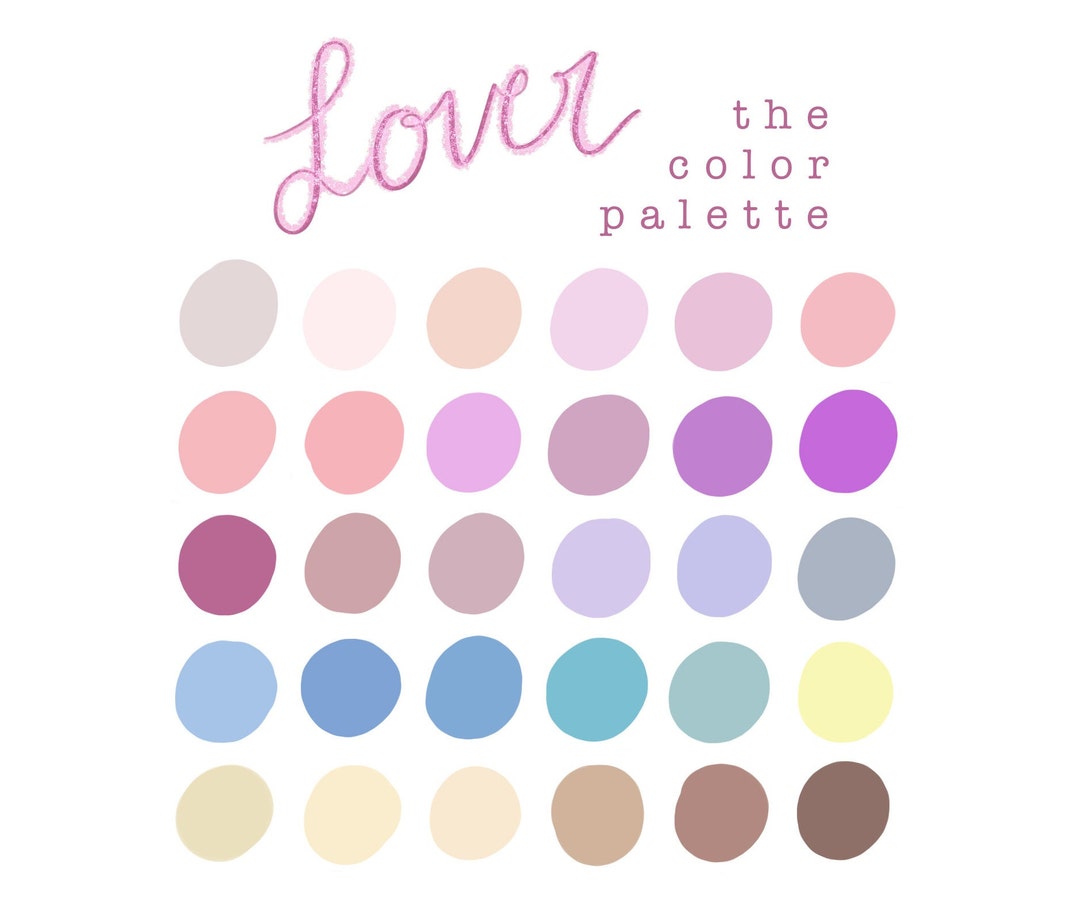 Lover Color Palette - Etsy