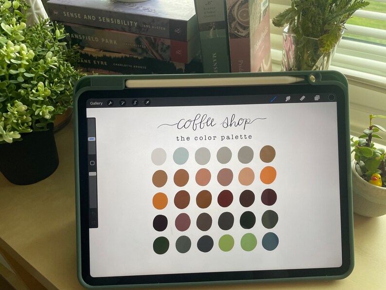 Coffee Shop Color Palette - Etsy