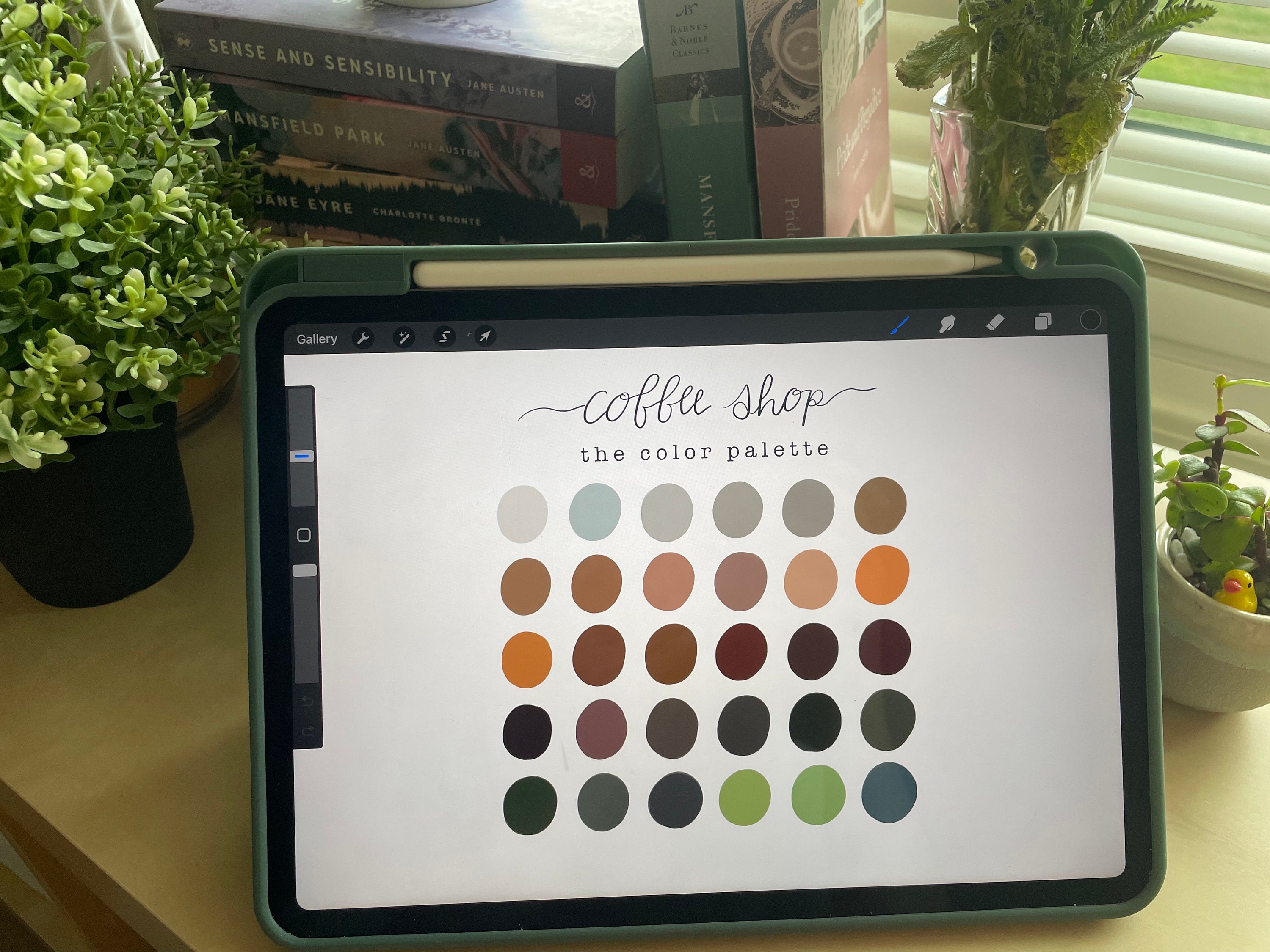 Coffee Shop Color Palette - Etsy