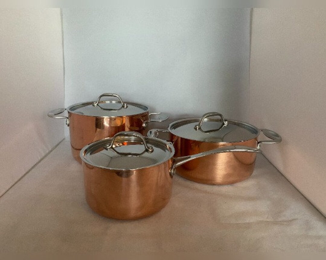 Mepra Italy Koperen Pannenset 3-delig 'toscana' (0126) - Etsy