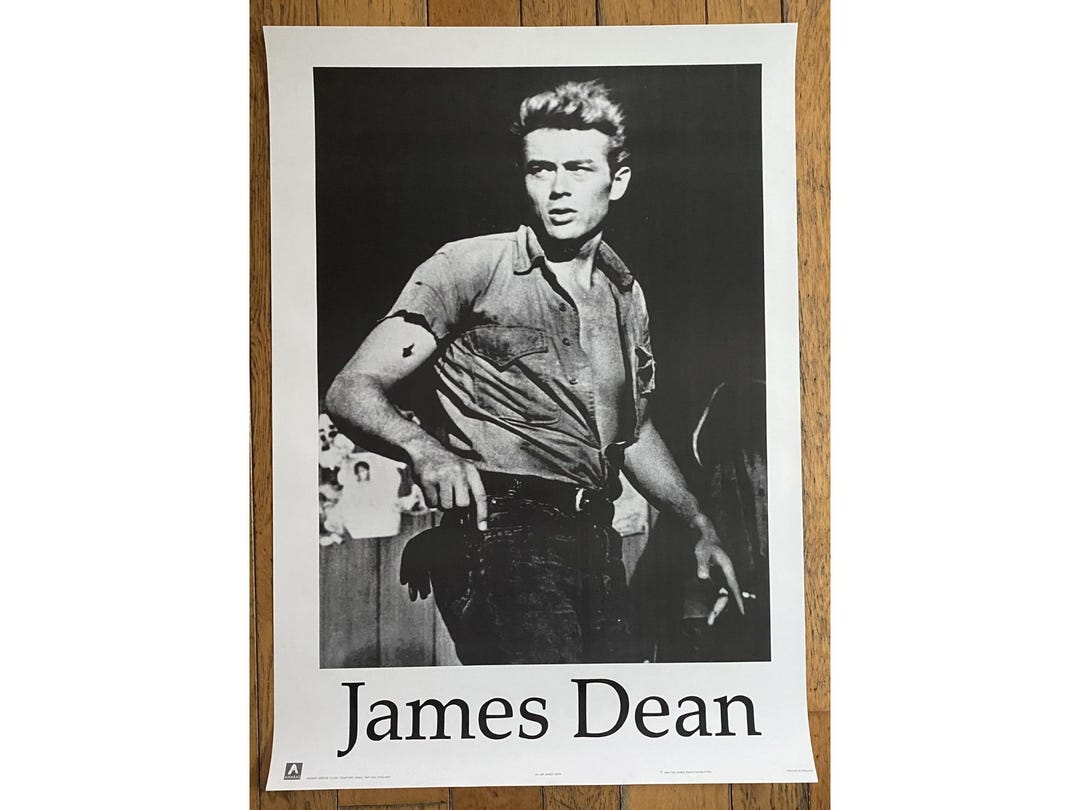 James Dean Vintage 1989 Poster Large 89x62 Anabas the James Dean ...