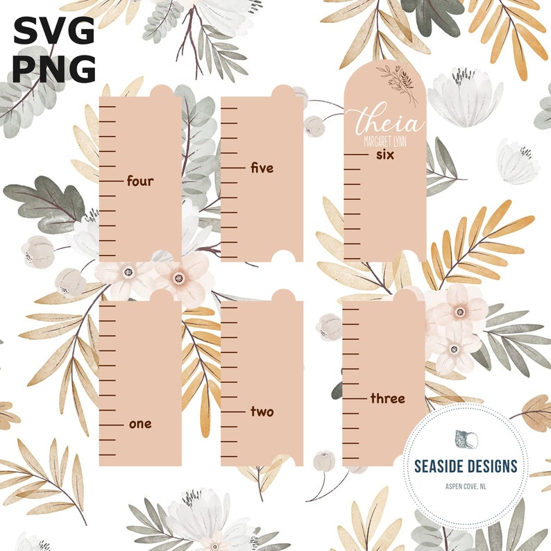 Kids Growth Ruler SVG - Etsy
