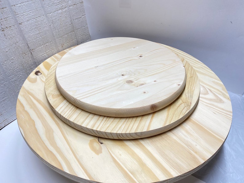 15” Round Wood Table Top Wood Rustic Table Top Wood Top Coffee Table ...