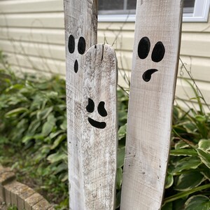 Outdoor Halloween Wooden Front Yard Decor White Ghost Funny Halloween ...