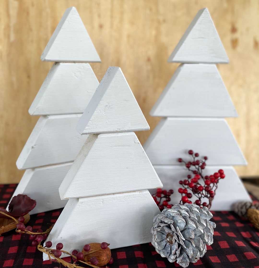 White Christmas Tree Table Top Set Christmas Tree Center Piece ...