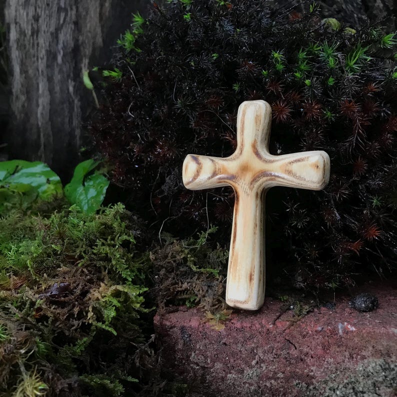 Ash Wood Comforting Cross - Etsy